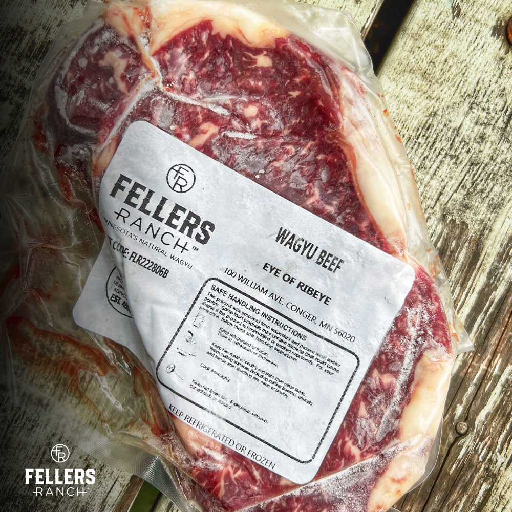 12 oz Premium Wagyu Ribeye Steak - Fellers Ranch® - BMS Score of 6-10